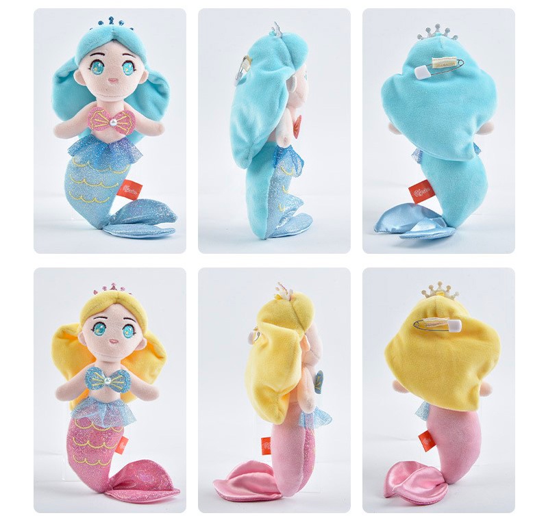 Lovely Princess Mermaid Toys Series-Stuffed Animal Toy and Shoulder Bag ...