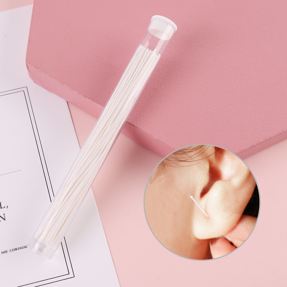 60/70pcs Pierced Ear Cleaning Set Disposable Earrings Hole Cleaner ear ...