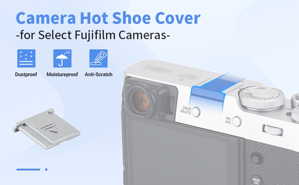 JJC Hot Shoe Cover Cap ฝาครอบรองเท้าร้อนสำหรับกล้อง Fuji Fujifilm X100VI X100V X100F X-S20 X-S10 ...