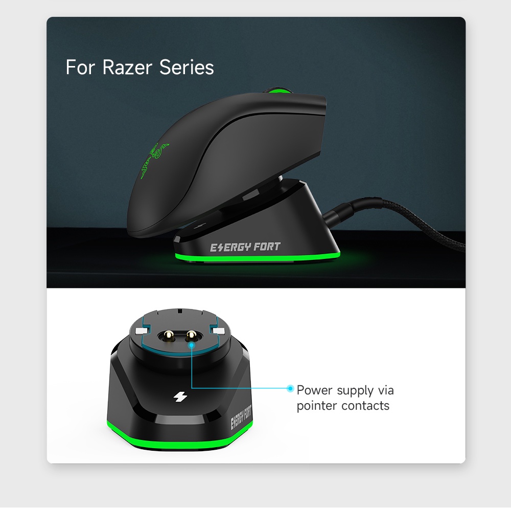 ที่ชาร์จเมาส์เกมมิ่งไร้สาย ความเร็วสูง สําหรับ Logitech G403 G502 X ...