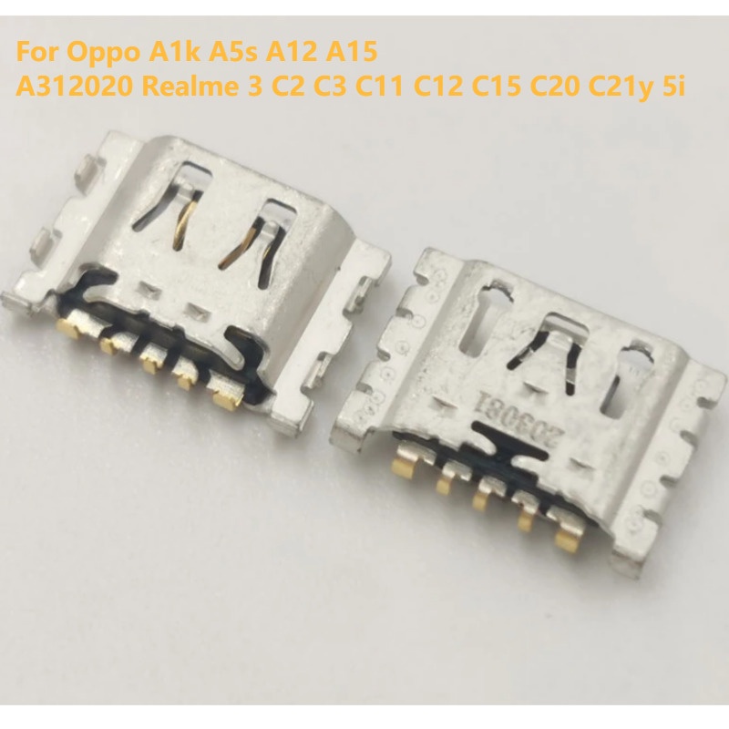 พอร์ตชาร์จ Micro Usb สําหรับ Oppo A1k A5s A12 A15 A31 2020 Realme 3 C2 ...