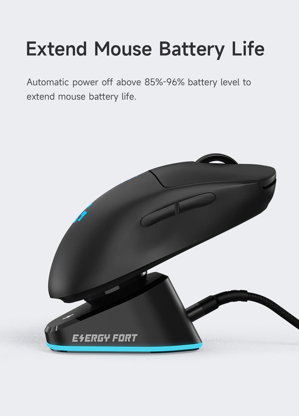 ที่ชาร์จเมาส์เกมมิ่งไร้สาย ความเร็วสูง สําหรับ Logitech G403 G502 X ...