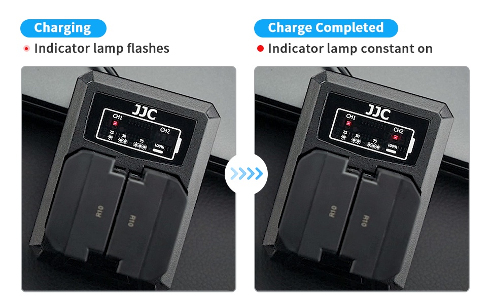 JJC เครื่องชาร์จแบตเตอรี่กล้องสำหรับ Fujifilm NP-W126S NP-W126 Fuji X Half XE5 XM5 XT50 X100VI ...