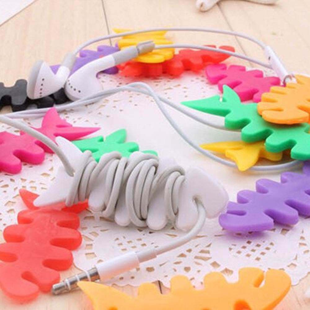 Fishbone Shape Cable Organizer หูฟังพับสายสําหรับสายเคเบิลข้อมูลหูฟัง ...