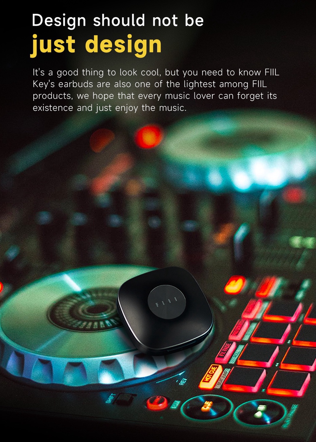 FIIL Key Bluetooth 5.3 Wireless Headphones TWS Dual-Mic ENC Earbuds Low ...