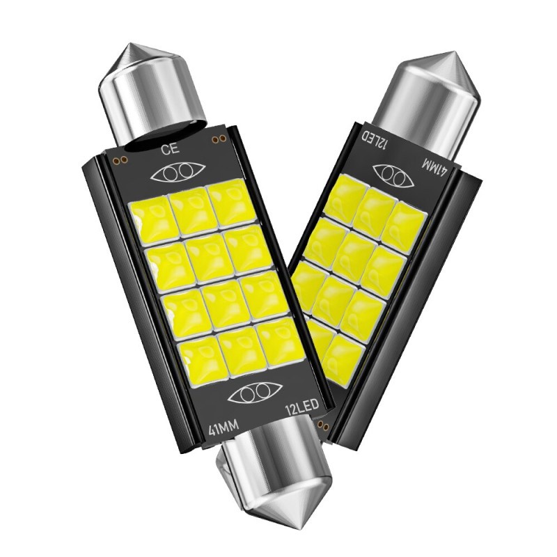 หลอดไฟอ่านหนังสือ LED C10W C5W 31 มม. 36 มม. 39 มม. 41 มม. สําหรับติดป้ายทะเบียนรถยนต์ 1 ชิ้น ...