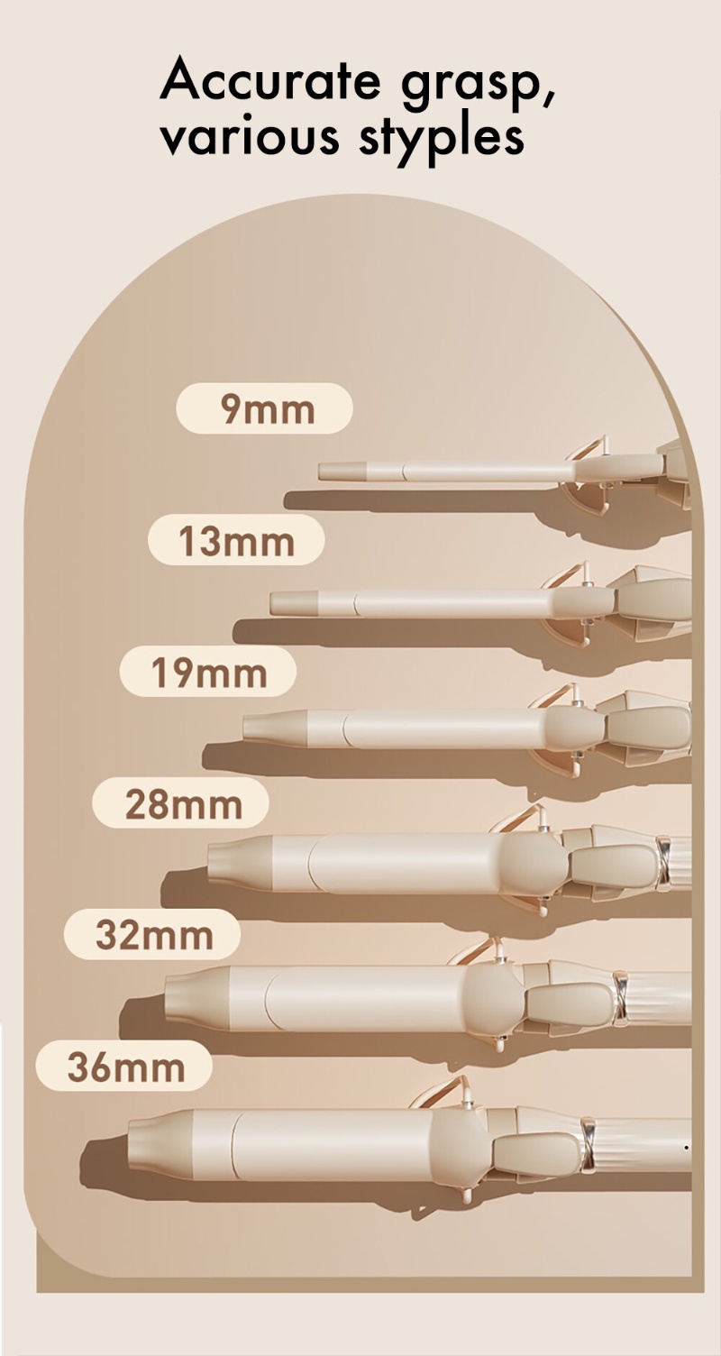 Riwa Ins Style Hair Curler (9/13/19/28/32/36Mm) เครื่องหนีบผม) Ibsi ...