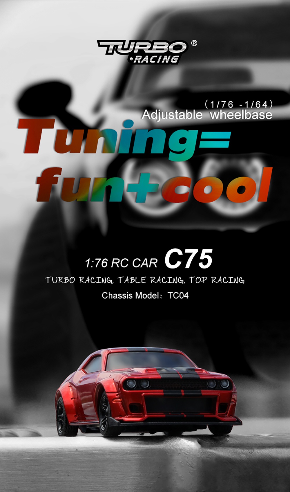 Turbo RACING รถดริฟท์บังคับวิทยุ 1/76 ระดับ C71 C72 C73 C74 C75 RTR ของ ...