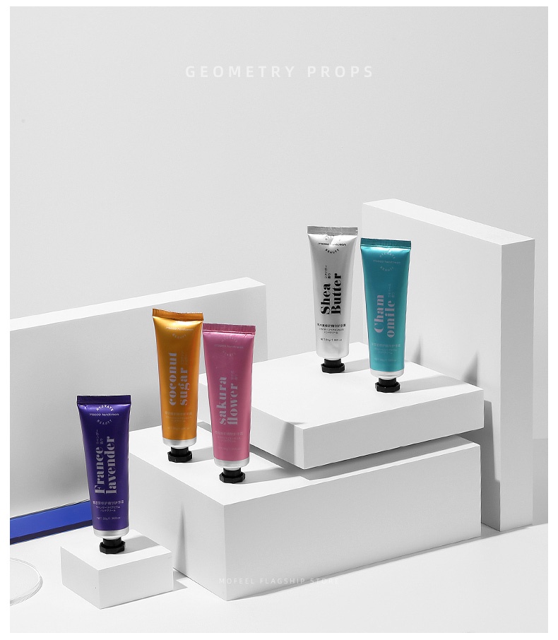 Geometry White Square Matt Cube Box Photography Creative Display Table ...