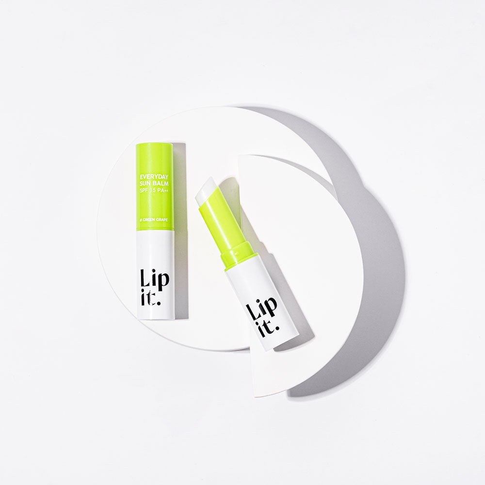 Lip It Everyday Sun Balm SPF15 PA++ 3g #Green Grape. | Shopee Thailand