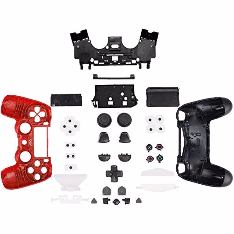 เคสจอยสติ๊ก สีแดง แบบเปลี่ยน สําหรับ PS4 Playstation 4 Controller (JDM ...