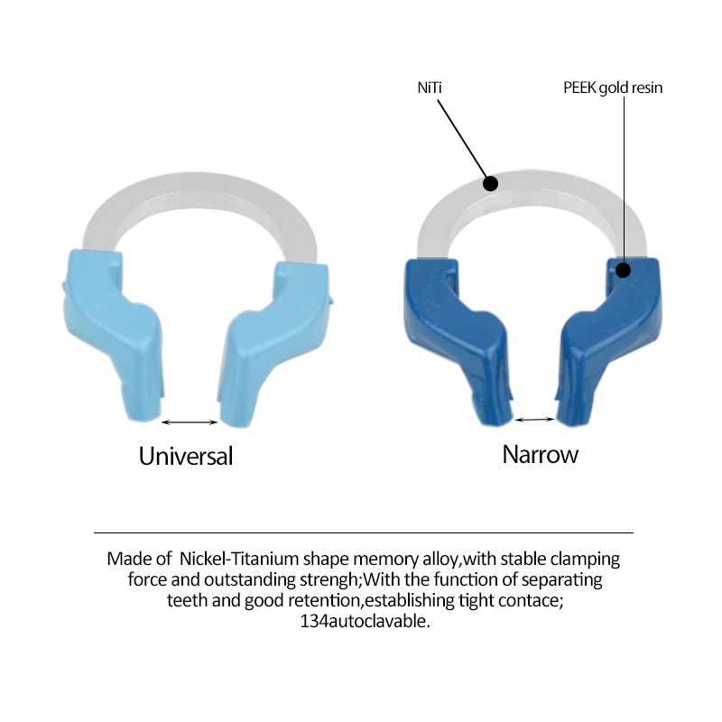 NITI Dental Matrix Bands Ring Garrison Style Matrix Clamp Clip ...