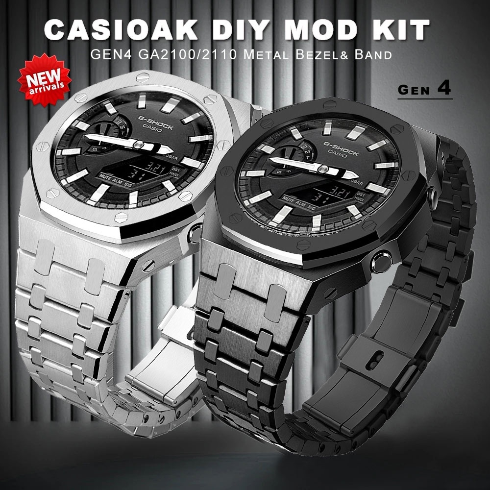 jansin modification mod kit สายสแตนเลส + เคสสําหรับ สําหรับ Casio ...