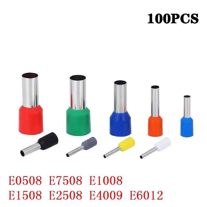 ขั้วต่อสายไฟ E0508 E7508 E1008 E1508 E2508 100 ชิ้น | Shopee Thailand