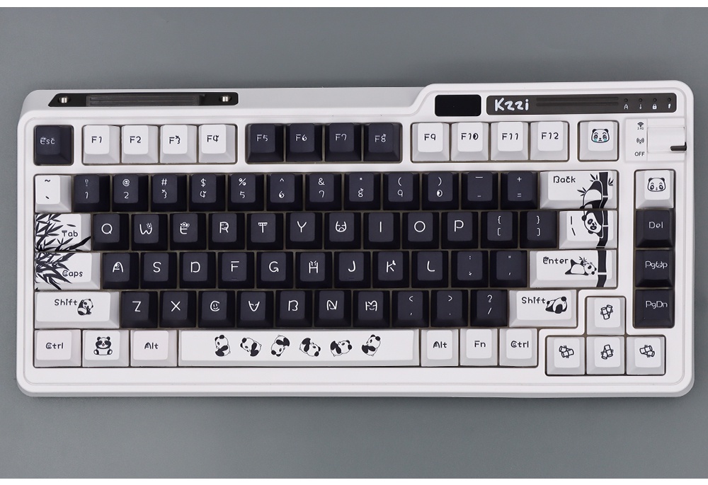 Panda Keycaps Black and White Cherry Profile ปุ่มกดคีย์บอร์ด ลายแพนด้า ...