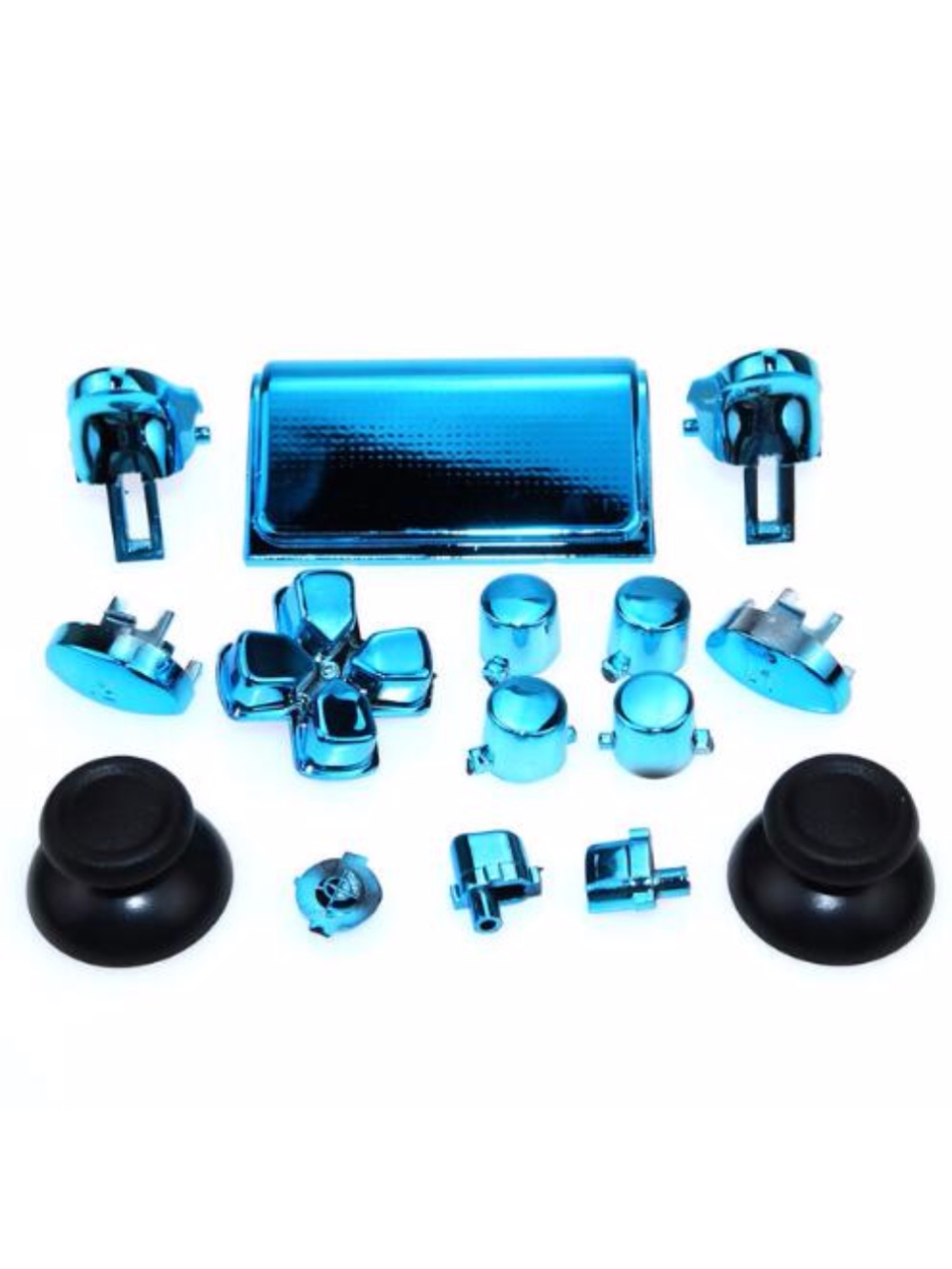 ปุ่มจอยสติ๊กโครเมี่ยม D-pad R1 L1 R2 L2 ABXY 7 สี สําหรับจอยสติ๊กควบคุม ...