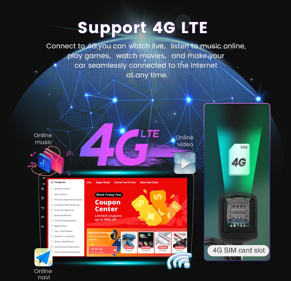 รับประกัน 1 ปี【TS18 8core 4G+64G QLED】จอติดรถยนต์ 360 องศา พาโนรามา หน้าจอสัมผัส 9/10 นิ้ว จอ ...