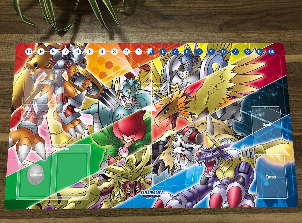 แผ่นรองเมาส์ ลาย Digimon Wargreymon Duel Playmat CCG DTCG สําหรับเล่น ...