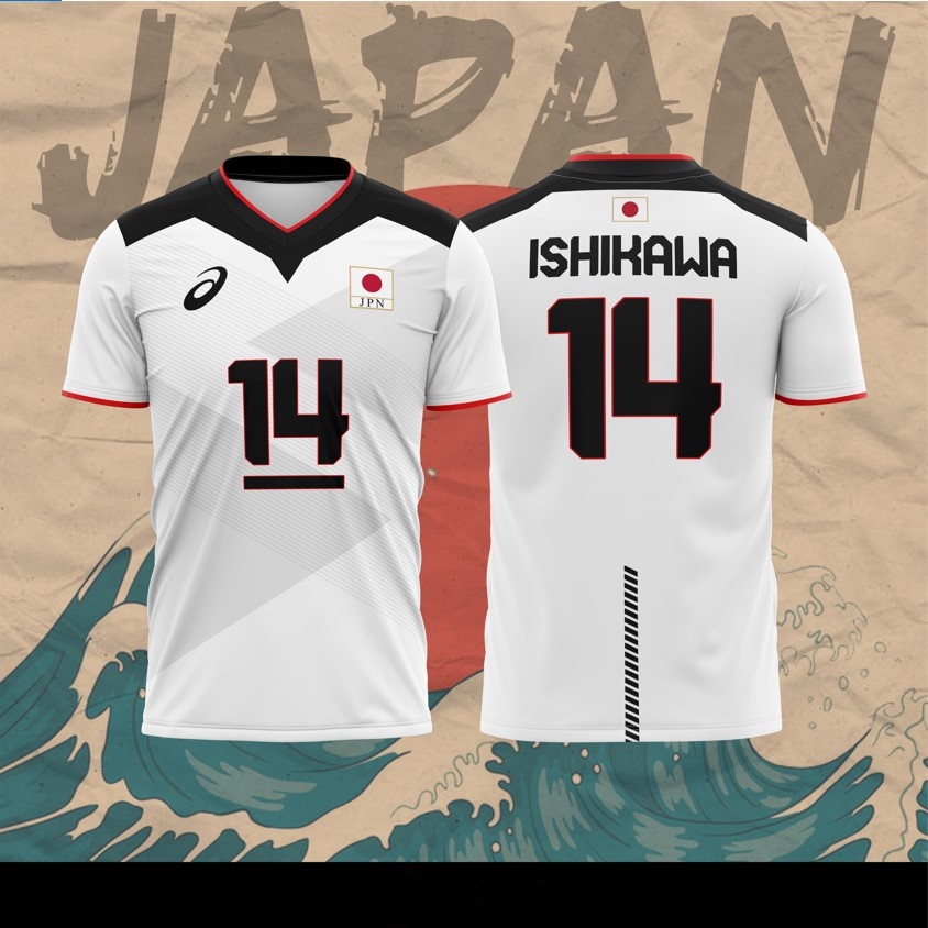 2024 Japan Olympic Volleyball Jersey Ishikawa Yuki No.14 Casual Women ...