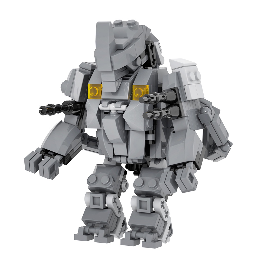 Mooxi ใช้งานร่วมกับ LEGO Creative Marvel Rhino Mecha 三维 รุ่น MOC อิฐ ...