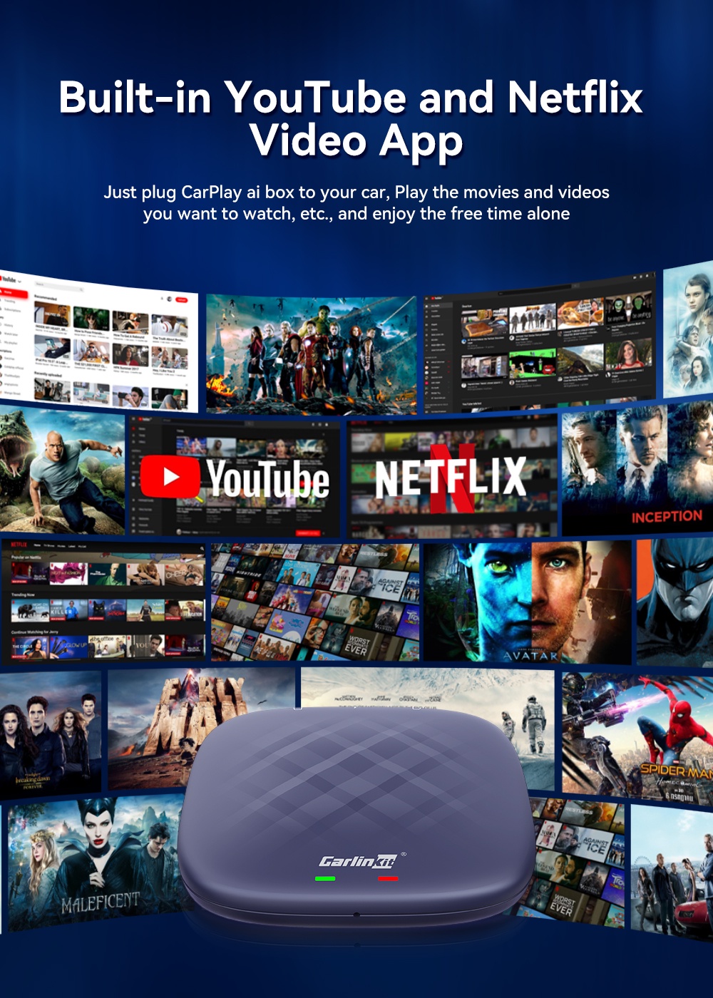 🇹🇭ส่งจากศูนย์ไทยครับ🇹🇭 CarlinKit CarPlay Ai Box PLUS Android 13 8G + 128G ไร้สาย Android Auto ...