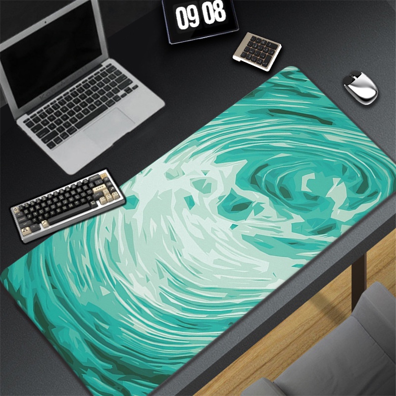 Deskmat 100x50 แผ่นสีดํา Rgb แผ่นรองเมาส์บริษัท Strata Liquid Mousepad ...