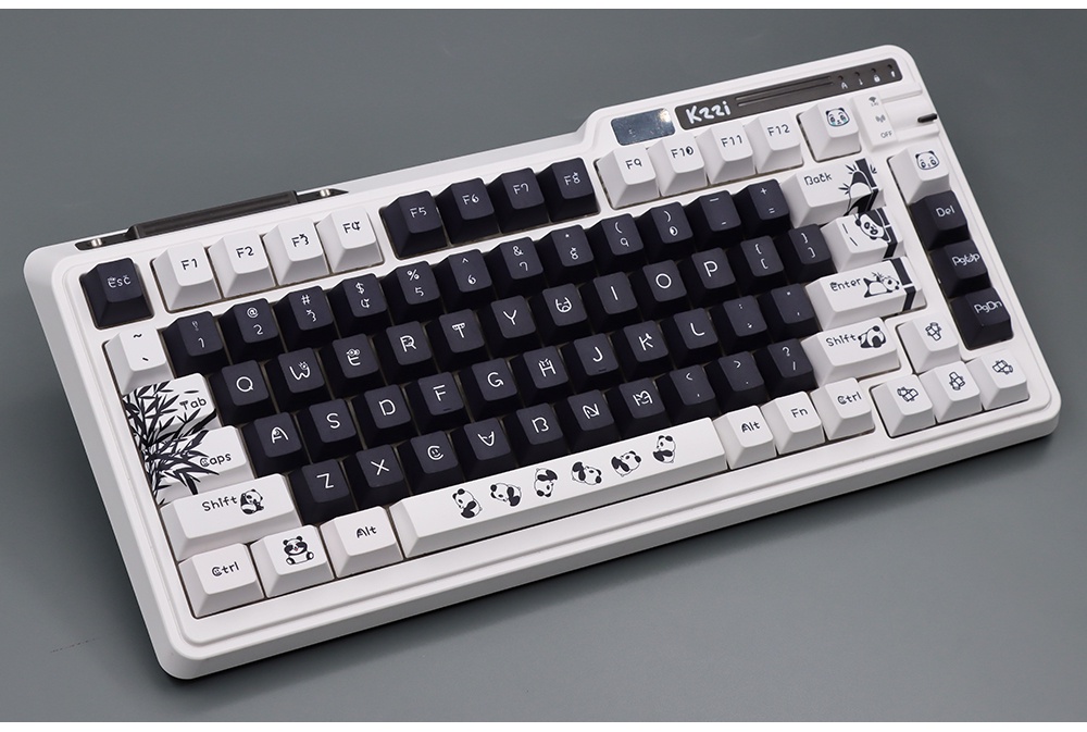 Panda Keycaps Black and White Cherry Profile ปุ่มกดคีย์บอร์ด ลายแพนด้า ...