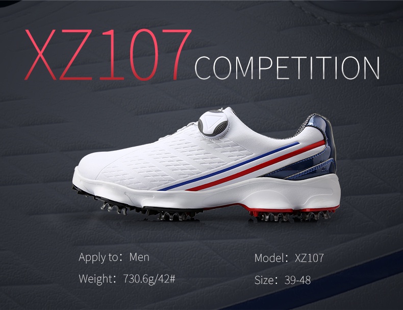 PGM รองเท้ากอล์ฟผู้ชายกันลื่นระบายอากาศรองเท้ากีฬาพื้นกว้าง | Shopee ...