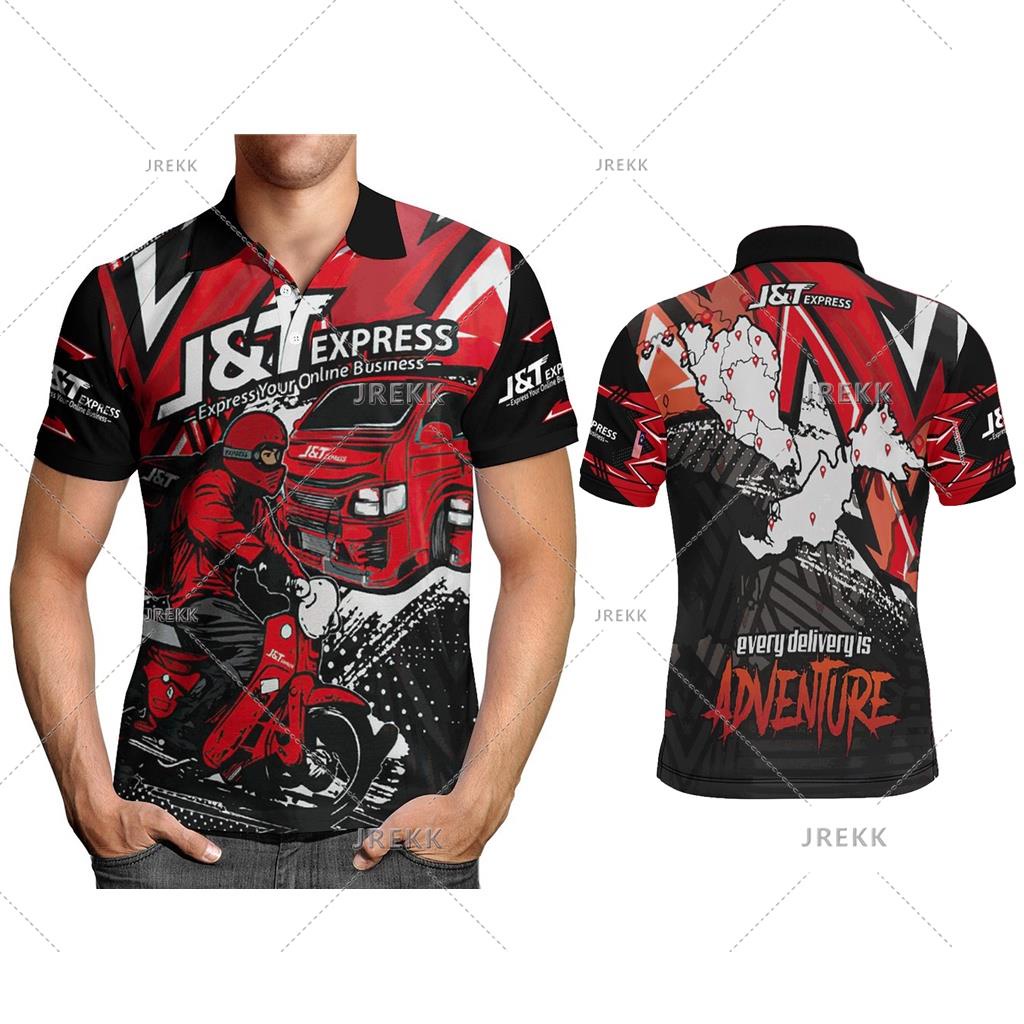 เสื้อโปโลแขนสั้น ลาย J&T Express Rider 2023 | Shopee Thailand