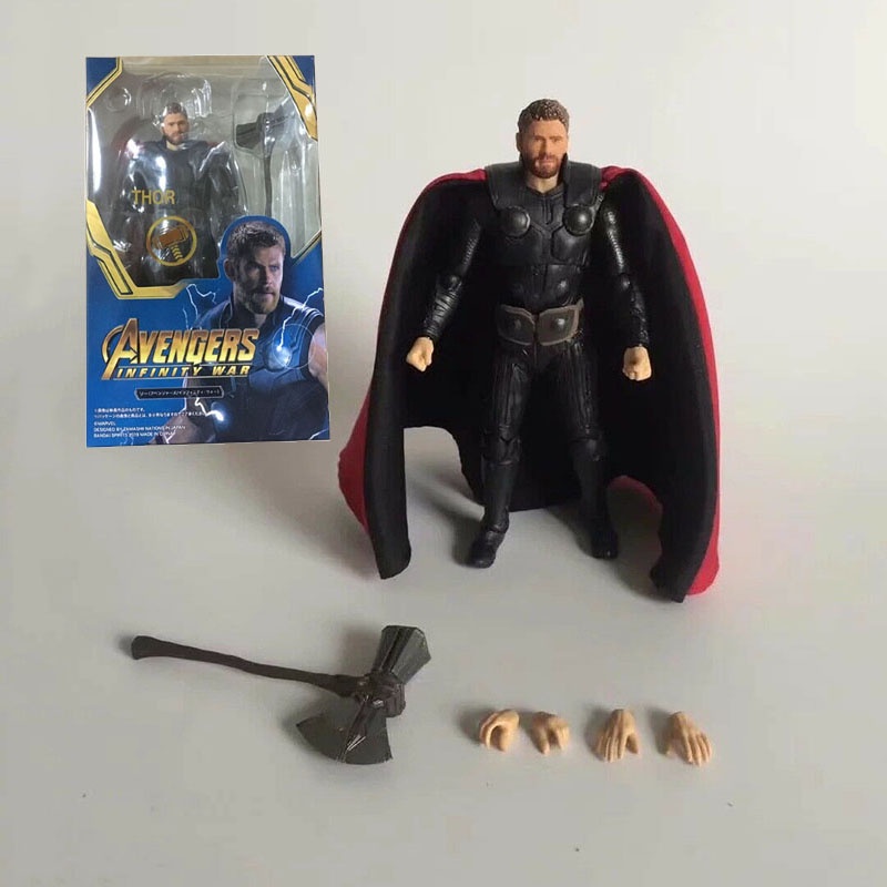 Shf ใหม่ Shfiguarts Infinity War Thor Pvc ของเล่นคุณภาพสูงพร้อมวัสดุ ...