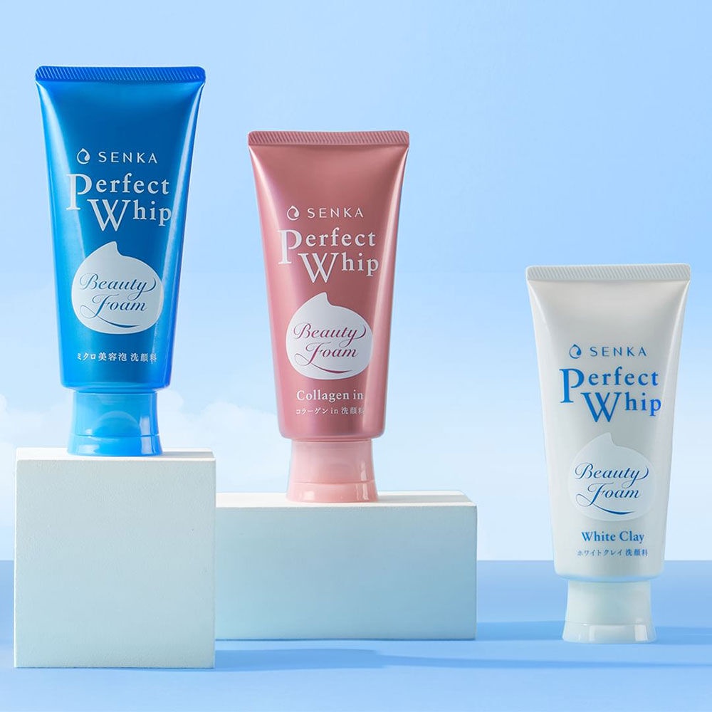 Senka Perfect Whip Jumbo เซนกะ วิปโฟมล้างหน้า 150g (Whip Foam/White ...