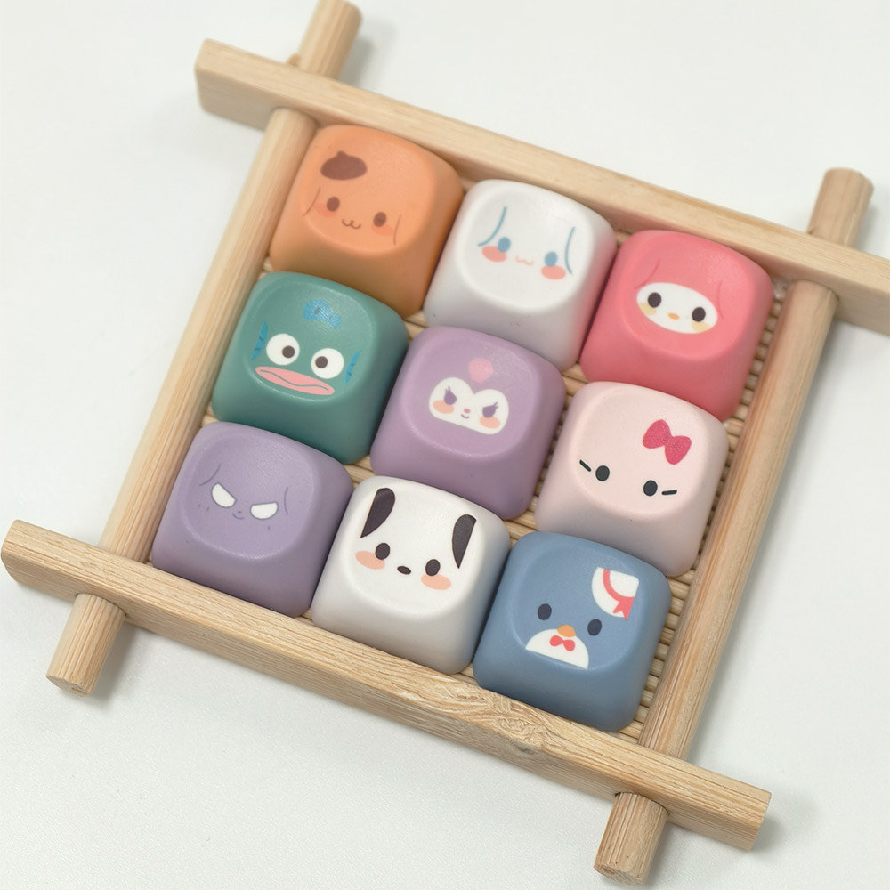 Sanrio Keycaps MOA โปรไฟล์ PBT ห้าด้าน Dye Sublimation 9 ชิ้นการ์ตูน ...