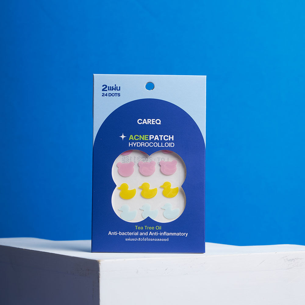 CAREQ Acne Patch Hydrocolloid แคร์คิว แผ่นแปะสิวไฮโดรคอลลอยด์ 24 Dots ...