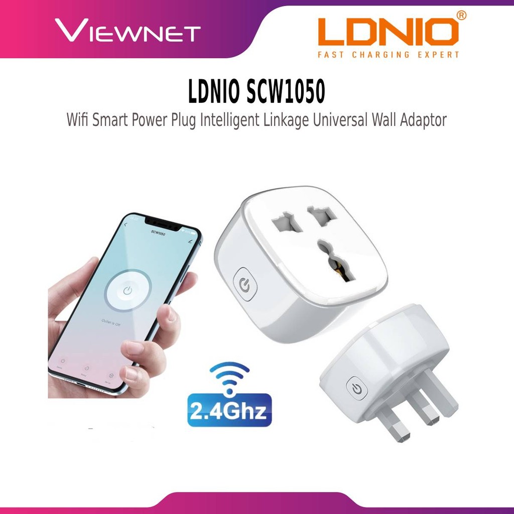 Ldnio SCW1050 WI-FI SMART POWER PLUG INTELLING LINKAGE UNIVERSAL WALL ...