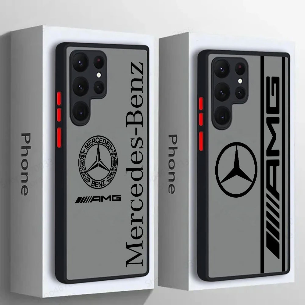 Mercedes-benz Class AMG รถหรูหราซิลิโคนเคสโทรศัพท์สําหรับ Samsung S25 ...