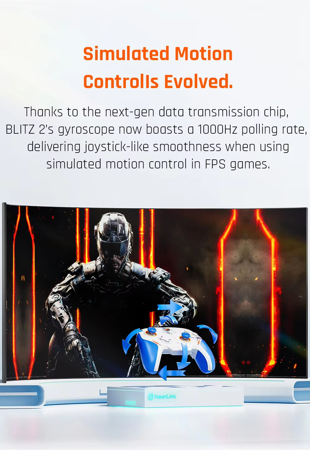 Bigbigwon Blitz 2 Tmr Star แฟลชไร้สายบลูทูธ Gamepads Somatosensory ...