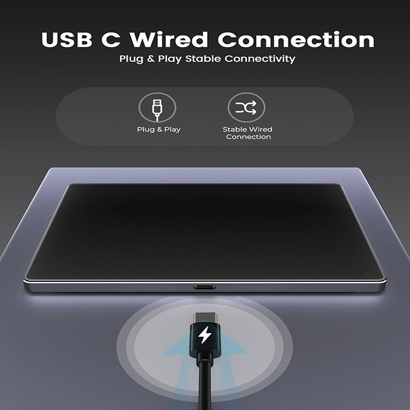 อัพเกรด Wired Trackpad Metallic Smooth Glass Surface Multi-touch ...