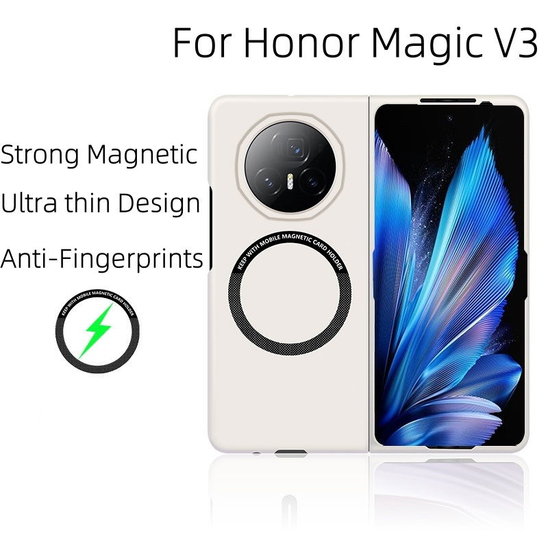 เคสแม่เหล็กพีซีบางเฉียบสําหรับ Huawei Honor Magic V3 VS3 Casing Frosted ...