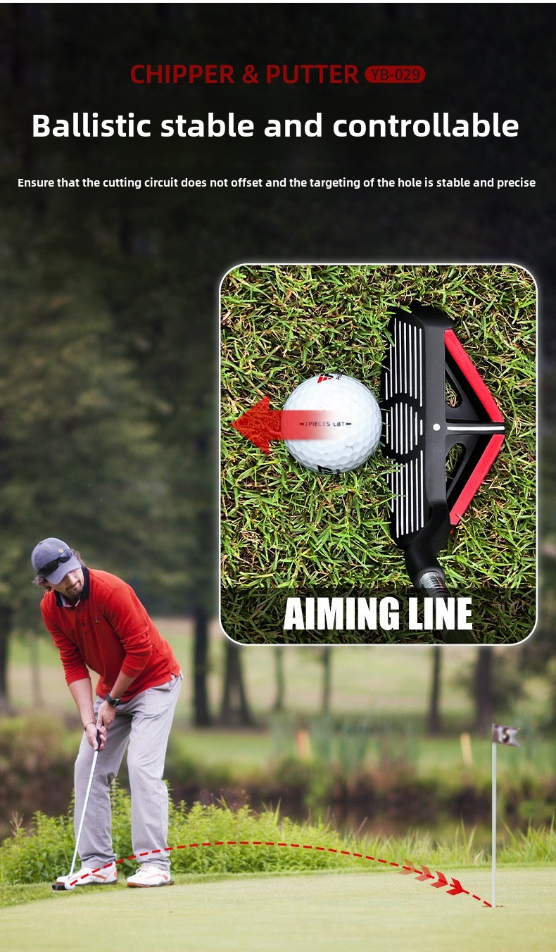 PGM TUG069 ตัดกอล์ฟและดันก้านชายและหญิงกอล์ฟคลับเครื่องมือตัดสั้นระยะทางและทิศทางควบคุมได้มั่นคง ...