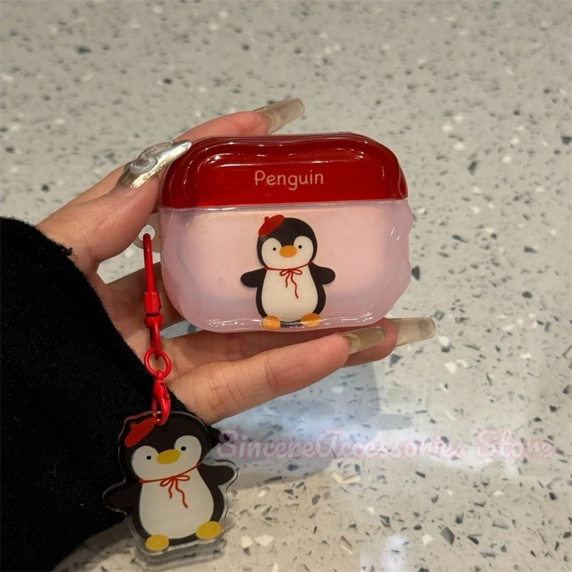 Love Penguin Bear การ์ตูน Labubu สําหรับ AirPods 1 2 3 4 AirPods Pro 2 ...