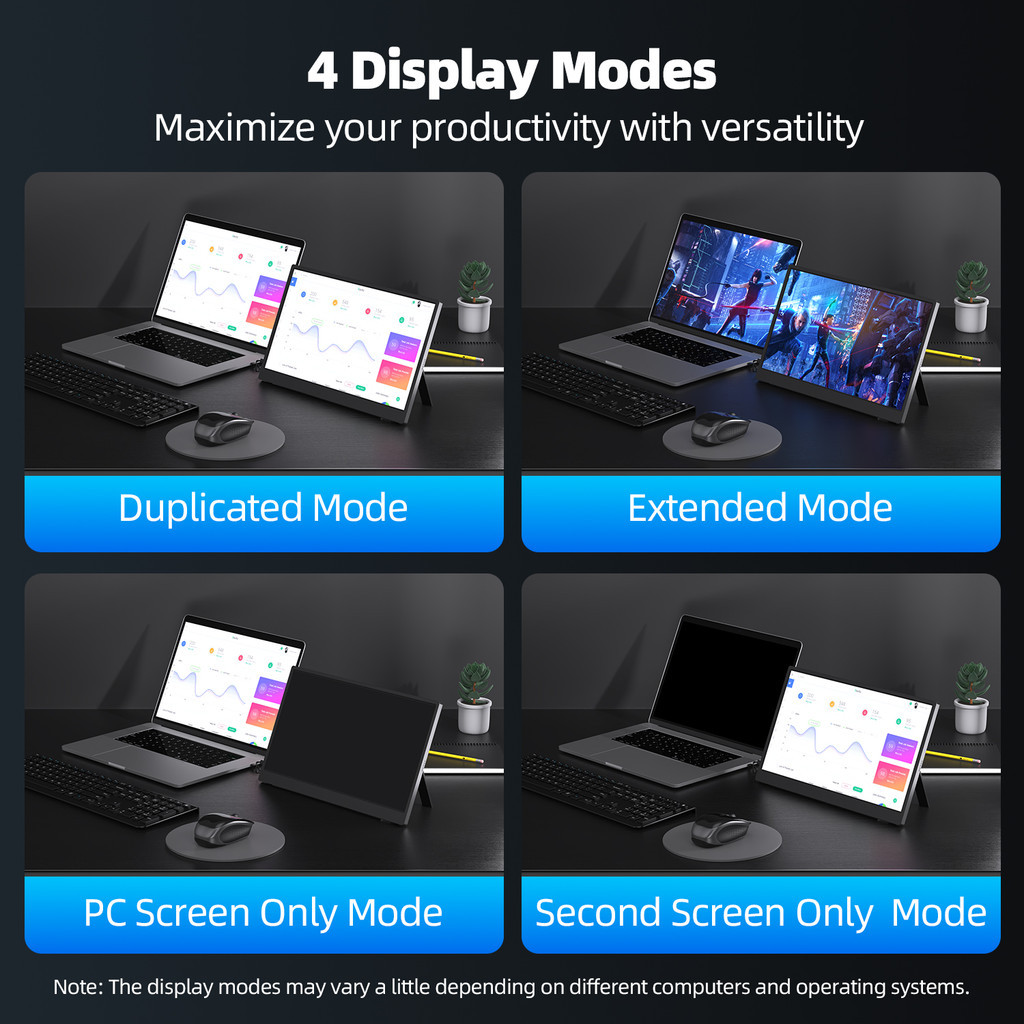 GOOJODOQ 15.6-inch Portable Monitor Exceptional Visual Clarity 4 ...