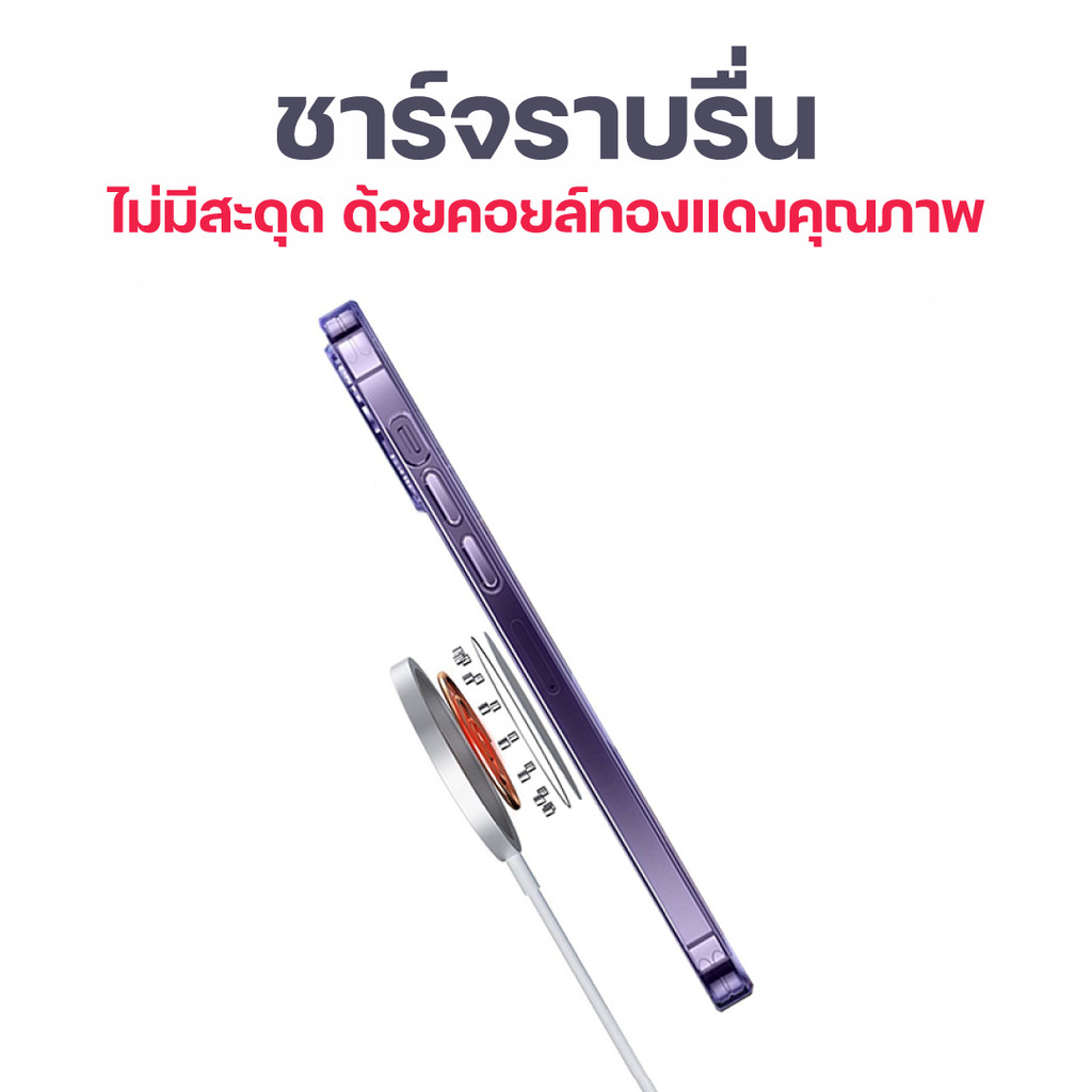 [113บ.โค้ดคุ้ม] Moov WC01 WC02 แท่นชาร์จไร้สาย Wireless Charger 15W ...
