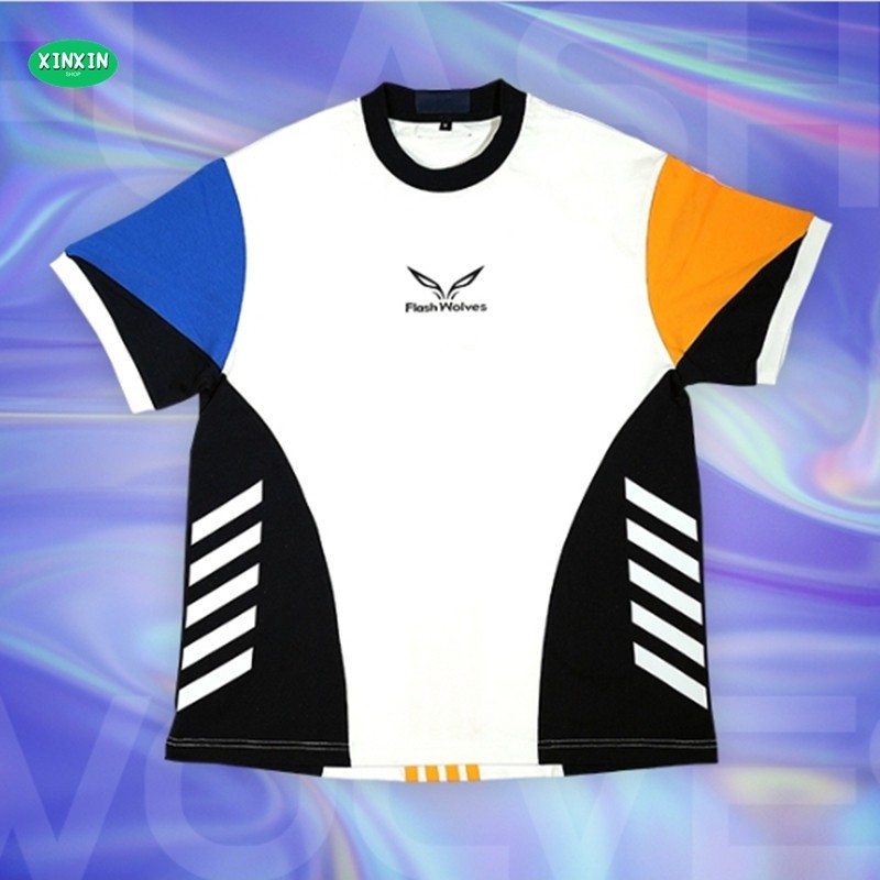 Xinxin Flash Wolves E-sports Jersey Two-tone Drop Shoulder Team Top ...