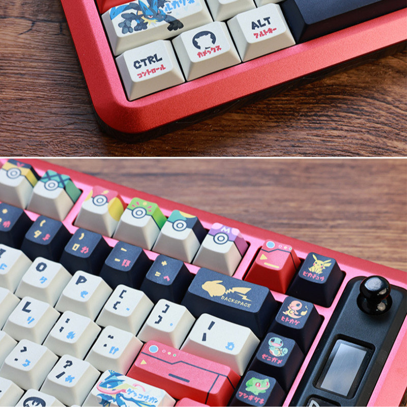 PBT Keycap Cherry MOA pokemon บุคลิกภาพ Theme Keycap Dye sublimation สี ...