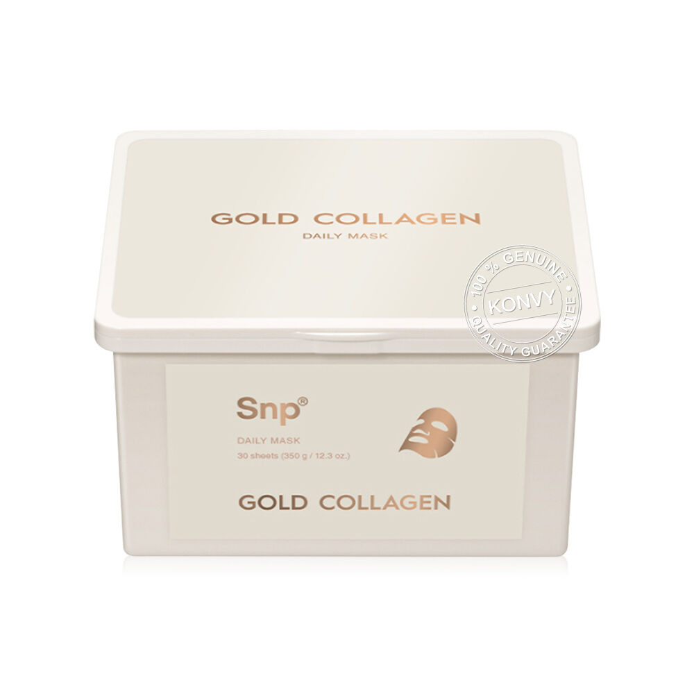 SNP Gold Collagen Daily Mask 350g [30 Sheets] แผ่นมาสก์หน้า. | Shopee ...