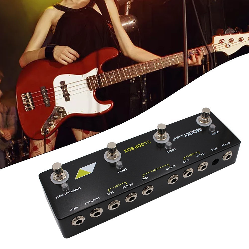 สําหรับ MOSKYaudio 3 Loop BOX กีตาร์เหยียบ Loop Effect Pedal Looper Pedal Tuner | Shopee Thailand