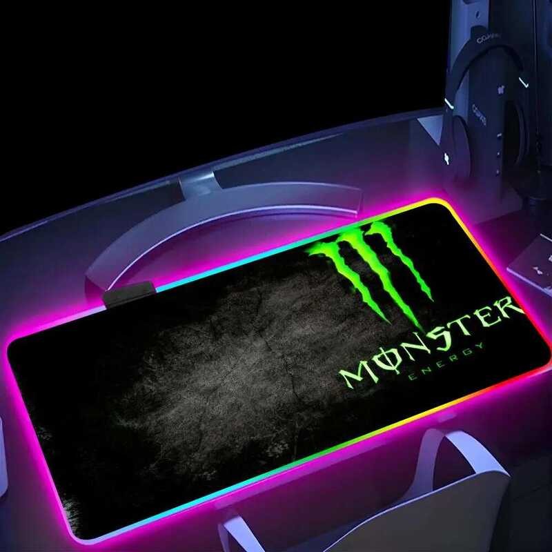 M-Monster EnergyES แผ่นรองเมาส์ RGB Pc Mousepad LED เรืองแสงแผ่นรองเม้า ...