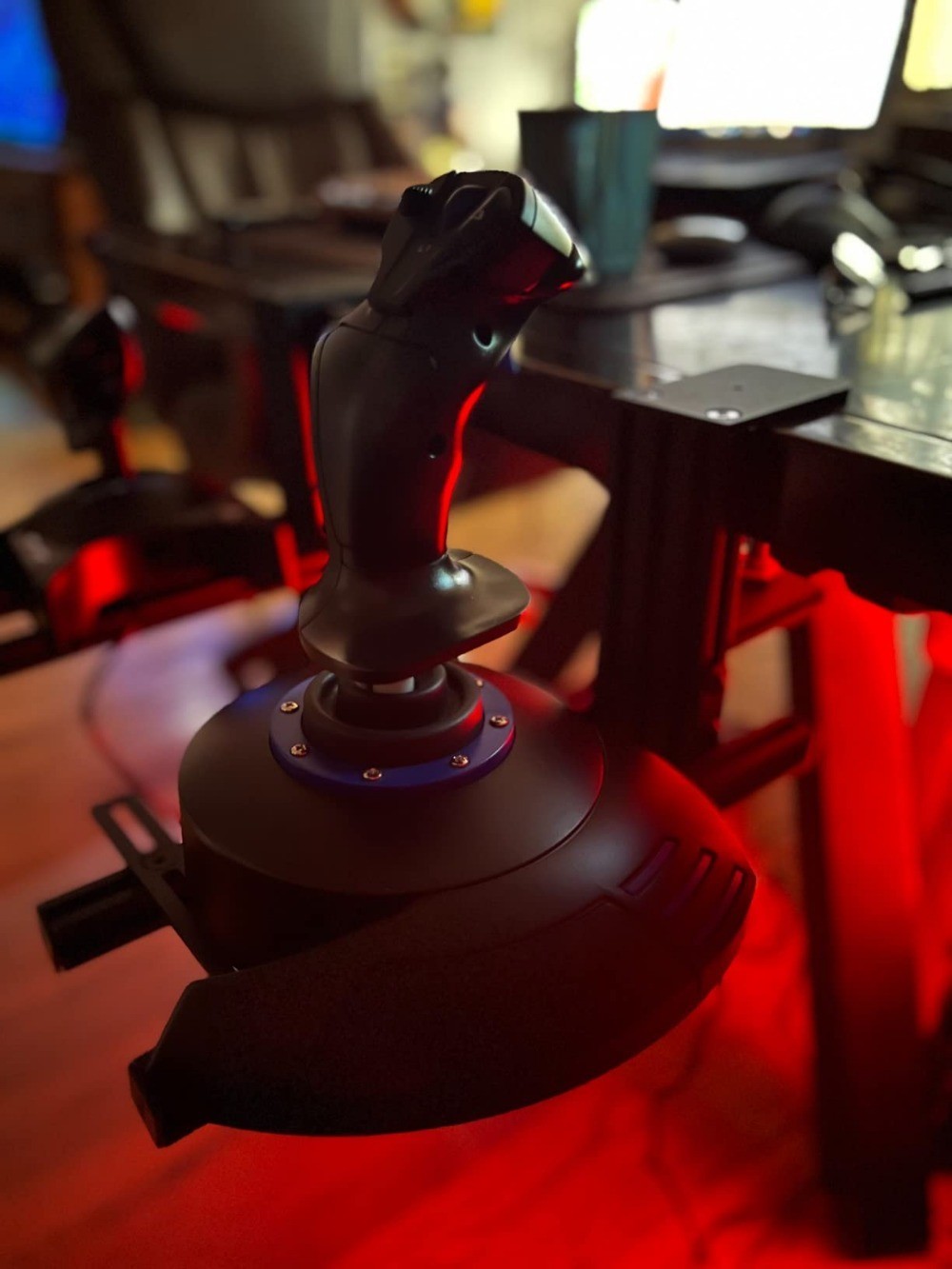 เดสก์ท็อปจําลอง Flying Joystick Bracket คันเร่ง x56 Tumaster Warthog Lastda VKB Wing Katsu Orion ...
