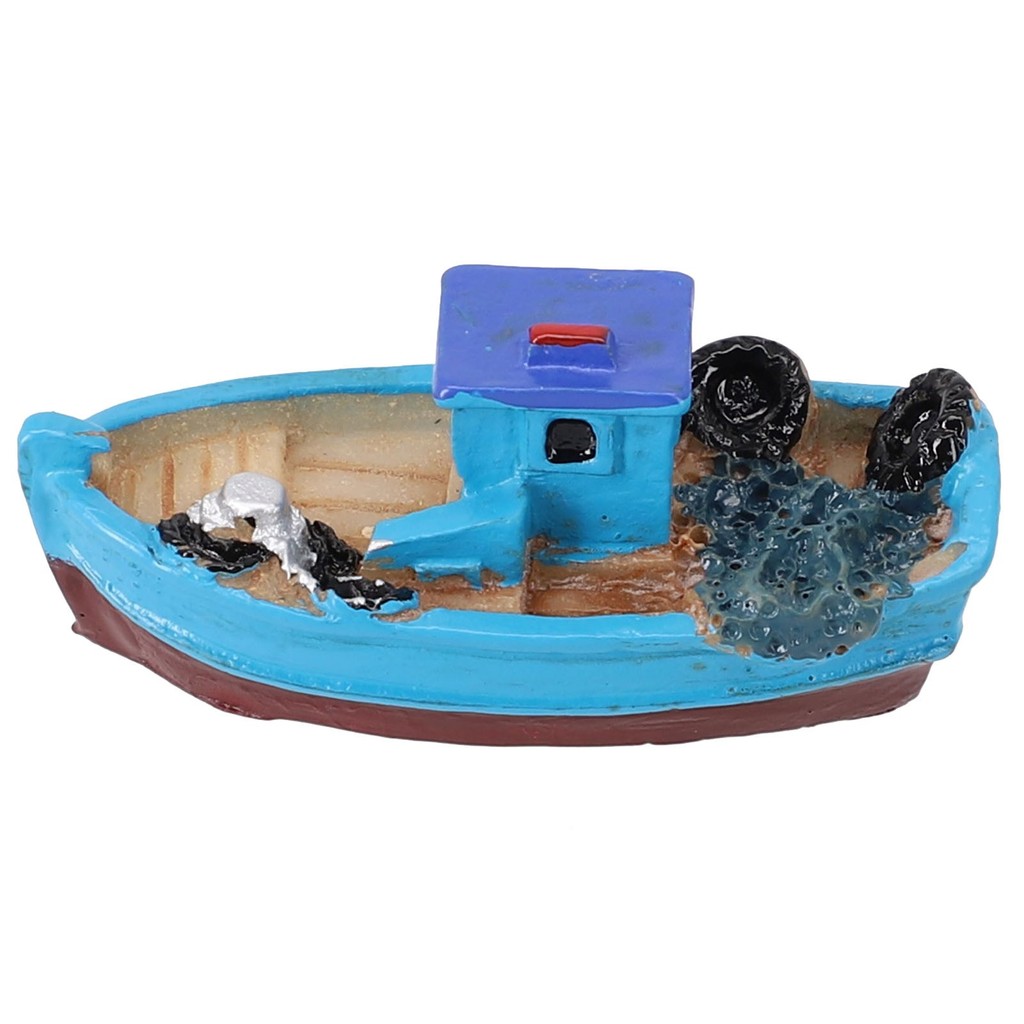 Whoops~miniature Mini Boat Model Fishing Ship Toy DIY Craft Home ...