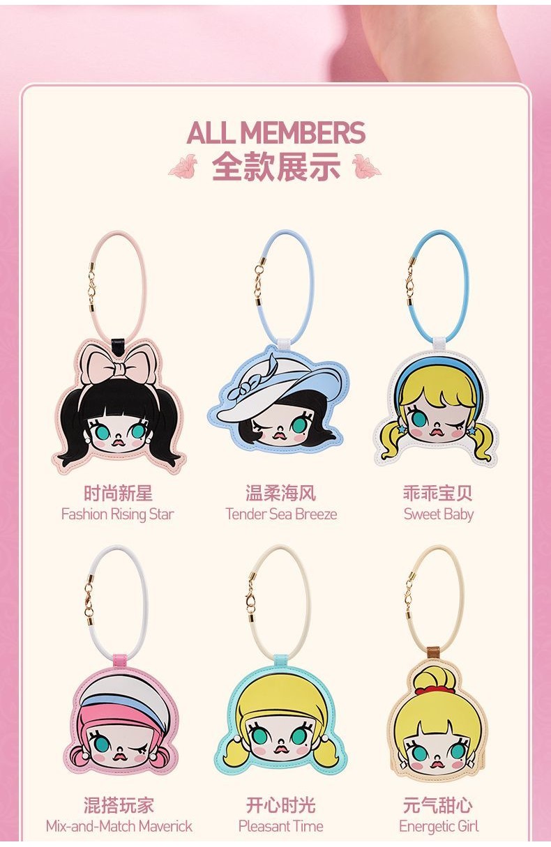 Popmart MOLLY Daily Look Series-Card Set Pendant Blind Box Small Card ...